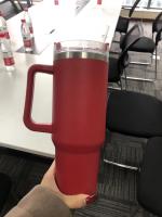 China Customizable 40oz Vacuum Insulated Stainless Steel Tumbler with Handle and Straw 1200ml for sale