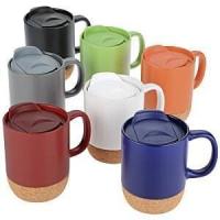 China Custom Logo 15oz Sublimation Porcelain Coffee Mug with Wooden Bottom Black Ceramic Cup for sale
