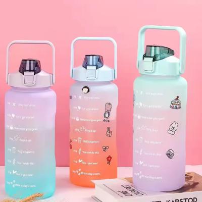China 2000ml Leakproof Tritan Plastic Shaker Bottle Custom Color Outdoor Sport for sale
