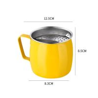 China Customized Color 20oz Stainless Steel Teapots for Party Reusable Crescent Filter Fruit Teacups for sale