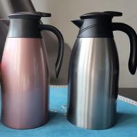 China HAERS 2000ml Stainless Steel Insulation Kettle Large Capacity Thermal Hot Water Travel Kettle for sale