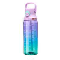 China PP Plastic Sports Water Bottle 750ml with Handle and Straw Direct Drinking Kettle for sale