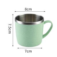 China 304 Stainless Steel Coffee Mug with Handle 220ml Capacity for Kids Snacks Drinks for sale