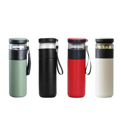China 304 Stainless Steel Tea Infuser Tumbler 500ML Vacuum Insulated Thermal Bottle for sale