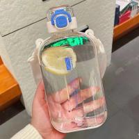 China 750ml Square Plastic Water Bottle BPA Free Portable Reusable Hydration Bottle for sale
