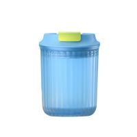 China Tritan Plastic Cup with Lid 195ml High Temperature Straight Drink Coffee Mug for Gifts for sale