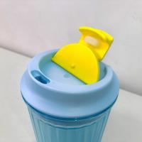China Tritan Plastic Cup with Lid 195ml High Temperature Straight Drink Coffee Mug for Gifts for sale