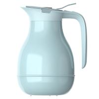 China Glass Liner Temperature Display Kettle 1500ml Vacuum Water Jug with Blue White Green Options for sale
