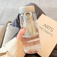 China PC Plastic Sports Water Bottle 450ml 600ml Leak Proof with Tea Strainer Custom Logo for sale