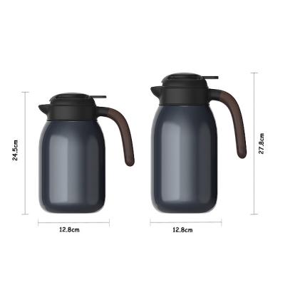 China 1600ml Stainless Steel Vacuum Flask Kettle with Handle 304 Insulated Tea Coffee Pot for sale