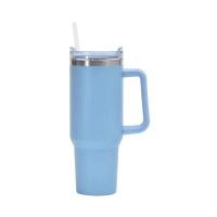China 40oz Stainless Steel Insulated Travel Mug with Straw Custom Logo 304 for sale