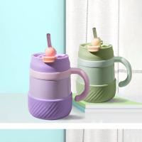 China HANDGRIP Stainless Steel Vacuum Flask Cup 430ml with Flip Lid Portable Mug for sale