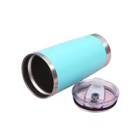 China Custom 20oz Double Wall Stainless Steel Vacuum Insulated Coffee Mug with Leakproof Lid for sale