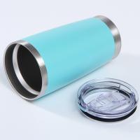 China Custom Colorful 20oz Double Wall Stainless Steel Vacuum Insulated Coffee Mug with Lid for sale