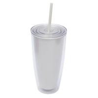 China Custom Logo 750ml Simple Transparent Plastic Cup for Outdoor Activities for sale