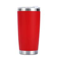 China Custom Colorful 20oz Double Wall Stainless Steel Vacuum Insulated Coffee Mug with Lid for sale