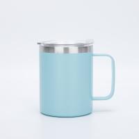 China 304 Stainless Steel 12OZ Insulated Coffee Mug with Handle Vacuum Tumbler for Office for sale