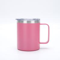 China 304 Stainless Steel 12OZ Insulated Coffee Mug with Handle Vacuum Tumbler for Office for sale