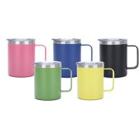 China 304 Stainless Steel 12OZ Insulated Coffee Mug with Handle Vacuum Tumbler for Office for sale