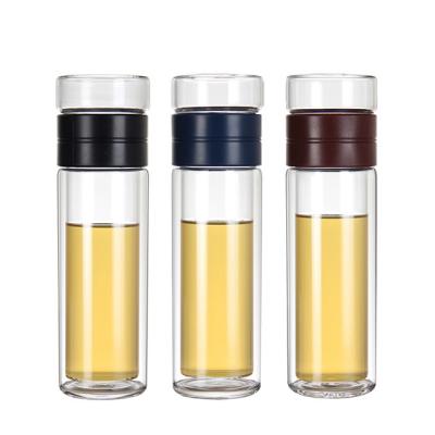 China Eco-Friendly Custom Logo Glass Water Bottle 300ml High Borosilicate for Kids Adults for sale
