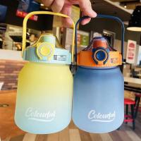 China 1100ml 1300ml Leakproof Frosted Plastic Water Bottle for Outdoor Sports Camping Hiking for sale