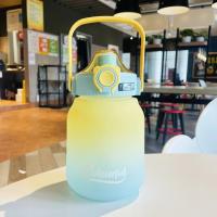 China 1100ml 1300ml Leakproof Frosted Plastic Water Bottle for Outdoor Sports Camping Hiking for sale