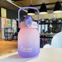 China 1100ml 1300ml Leakproof Frosted Plastic Water Bottle for Outdoor Sports Camping Hiking for sale
