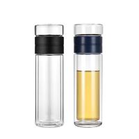 China Printable Sublimation Glass Water Bottle 300ml Low MOQ Reusable Gift Cup for sale