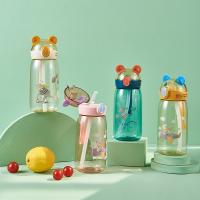 China 500ml 650ml Eco Friendly PC Plastic Water Bottle Leak Proof Press Type for Kids Students for sale
