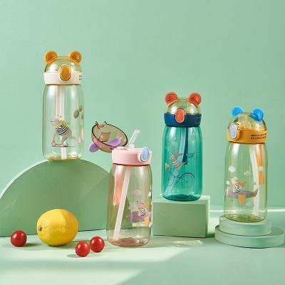 China 500ml 650ml Eco Friendly PC Plastic Water Bottle Leak Proof Press Type for Kids Students for sale