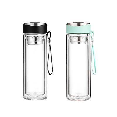 China Clear Glass Sublimation Skinny Tumbler with Lid 320ml No Leak Coffee Cup for sale