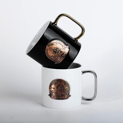 China Hand Painted Ceramic Coffee Mug 400ml Sustainable Handmade Gift Best Seller for sale