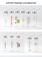 China Custom Pattern Plastic Water Bottle 300ml 400ml 500ml Outdoor Sports Kettle for sale