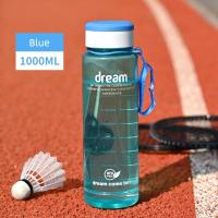 China 1000ml Eco-friendly PET Portable Direct Drinking Water Bottle for Fitness Sport for sale