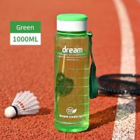 China 1000ml Eco-friendly PET Portable Direct Drinking Water Bottle for Fitness Sport for sale