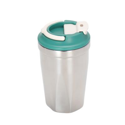 China Custom 420ml Double Wall Thermal Mug 304 Stainless Steel Coffee Travel Cup for sale