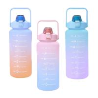 China Plastic Drinking Water Bottle 2000ml Reusable Sport Cup with Anti-Corrosion Coating for Outdoor for sale