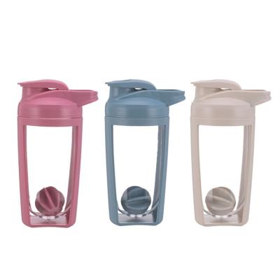 China 650ml BPA Free Plastic Sports Water Bottle Custom Color Stirring Cup for Active Lifestyles for sale