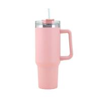 China 304 Stainless Steel Vacuum Insulated Tumbler 40oz with Handle and Straw for sale