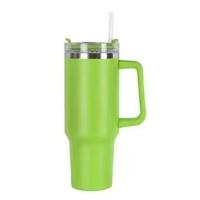 China 304 Stainless Steel 40oz Tumbler with Handle Vacuum Insulated Travel Coffee Mug Straw for sale