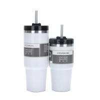 China Vacuum Insulated Tumbler with Straw 20oz 30oz Stainless Steel Car Coffee Mug for Outdoor Travel for sale