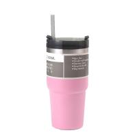 China 304 Stainless Steel Vacuum Insulated Tumbler 20oz 30oz Sports Water Bottle with Straw for sale
