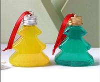 China Custom Shaped Snowman Plastic Water Bottle 300ml 500ml Christmas Gift for sale