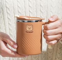 China 450ml 304 Stainless Steel Insulated Coffee Mug with Handle for Home Office for sale