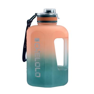 China Custom Logo BPA Free Gradient Water Bottle 1.6L 2.2L for Outdoor Indoor Events for sale