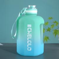 China Custom Logo BPA Free Gradient Water Bottle 1.6L 2.2L for Outdoor Indoor Events for sale