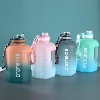 China Plastic Travel Water Bottle 1.6L 2.2L Gradient Ton Ton for Gym Outdoor Sports for sale