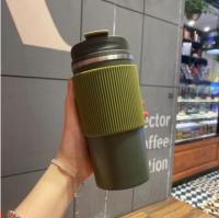 China Stainless Steel 450ml Thermos Bottle Portable Leakproof Sports Coffee Tumbler for sale