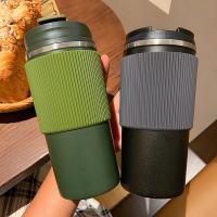 China 450ml 304 Stainless Steel Coffee Tumbler Thermal Portable Travel Mug Leak Proof for sale