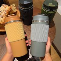 China 450ml Stainless Steel Coffee Cup Vacuum Thermos Insulated Tumbler Custom Logo Outdoor for sale